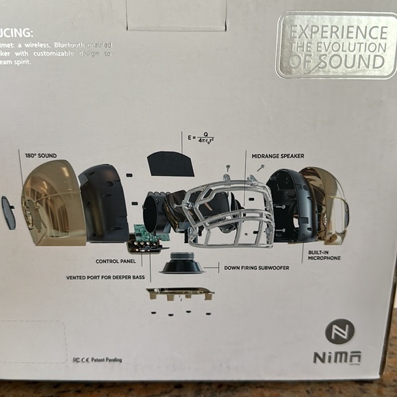 nima | Portable Audio & Video | Nima Football Helmet Bluetooth Speaker ...